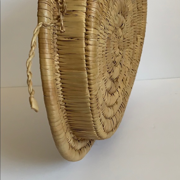 Accents | Large Round Wicker Rattan Bowl Tray Straw Decor | Poshmark